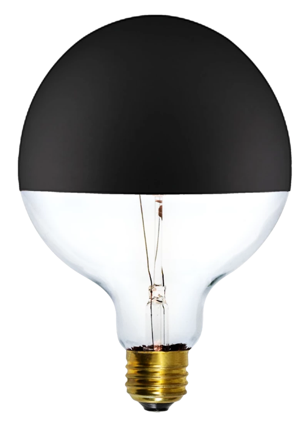 Bulb: LED Black Dipped 5" Globe – Hangout Lighting