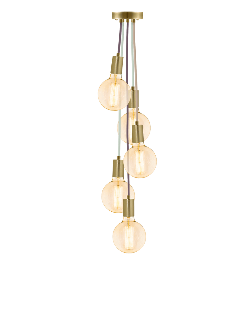 Cluster Chandelier - Staggered: Light Victorian and Brass – Hangout ...