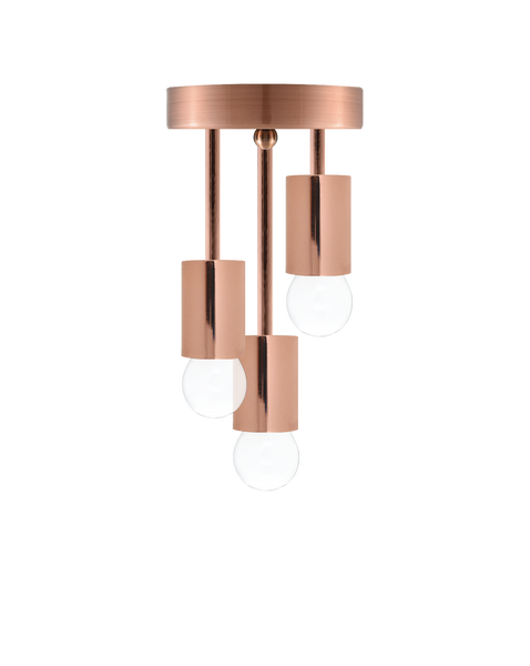 Copper Flush Mount Lighting WAC Lighting FM 45008 AB York LED 8 Inch