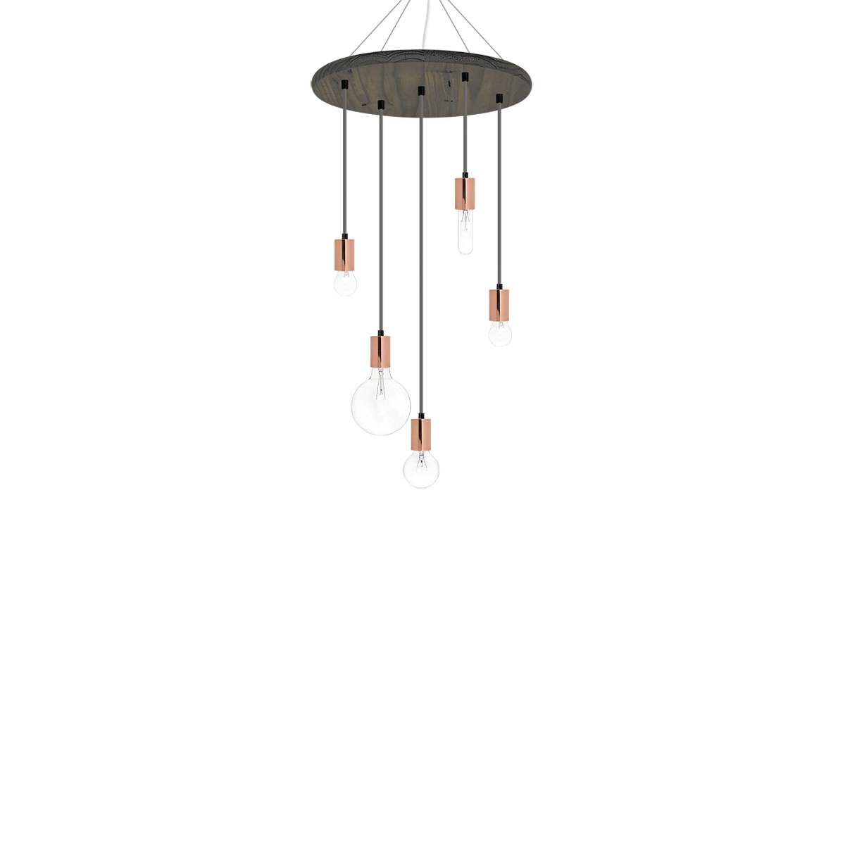 Wood Chandelier - 18" Round: Design Your Own – Hangout Lighting