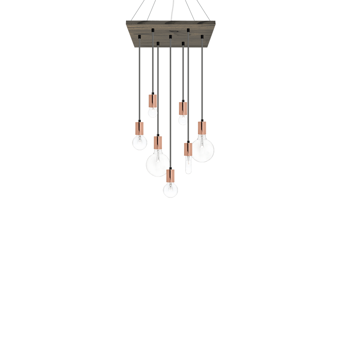 Wood Chandelier - 18" Square: Design Your Own – Hangout Lighting