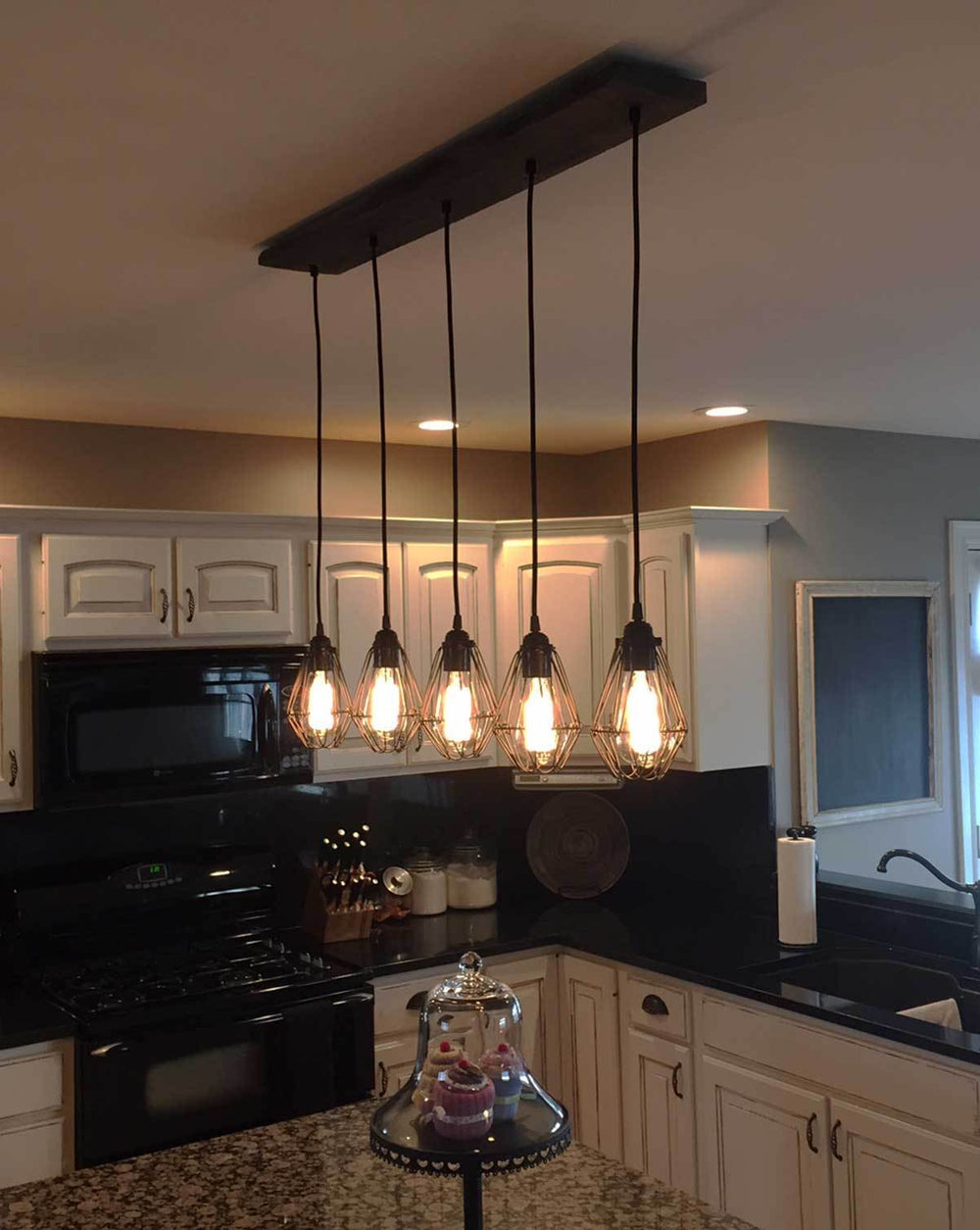 Wood Chandelier - 35" x 9": Design Your Own – Hangout Lighting